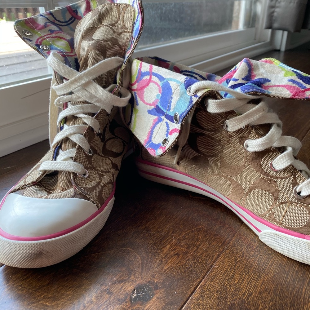 Coach Hightop Sneakers Size 7.5 - Gem